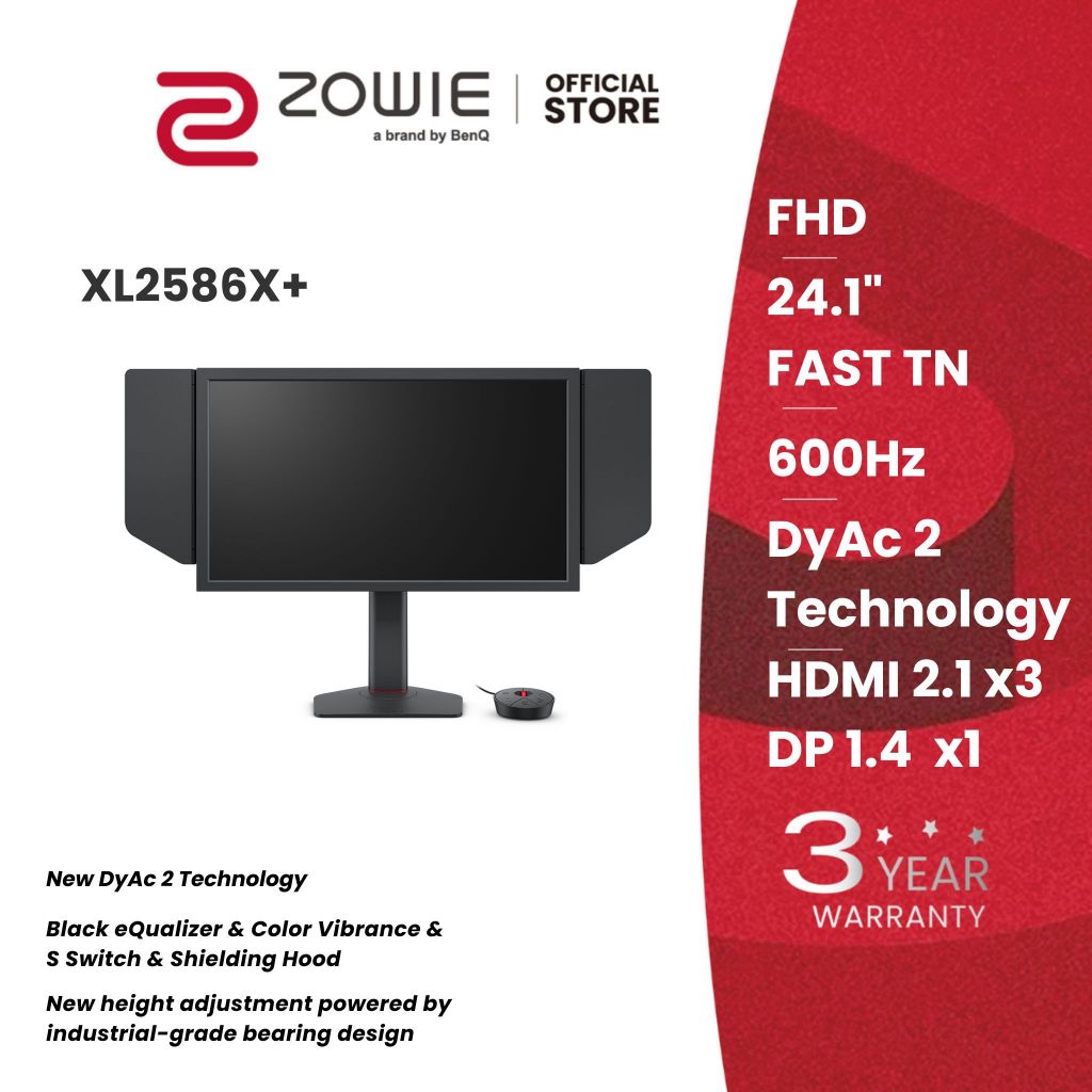 [NEW]BenQ ZOWIE XL2586X+ New Fast TN 600Hz DyAc 2 Gaming Monitor for ...
