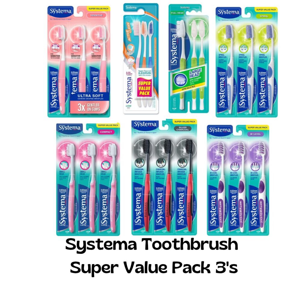 Systema Toothbrush Super Value Pack 3's | Shopee Malaysia