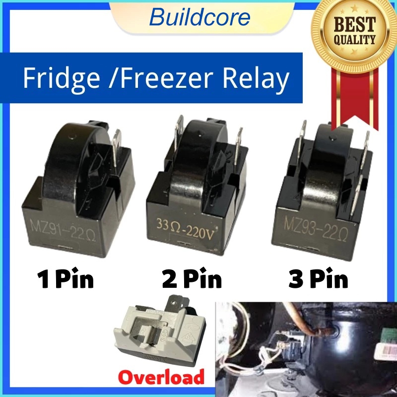 [ Top Quality ] Fridge Relay Overload PTC Starter Refrigerator Freezer ...
