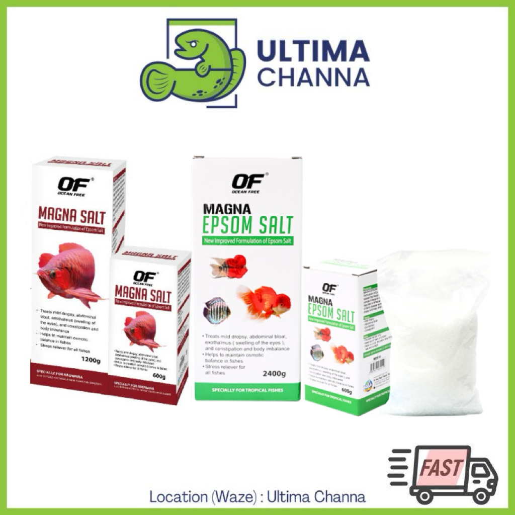 Ocean Free OF Magna Salt 600g improved formula Epsom salt treat fish ...