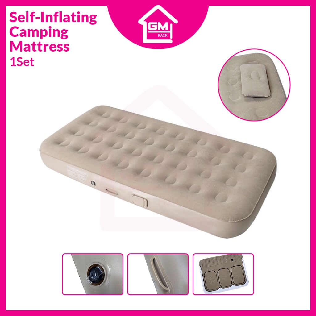 [GMRACK] TILAM ANGIN AUTO PERCUMA BANTAL SELF-INFLATING CAMPING ...