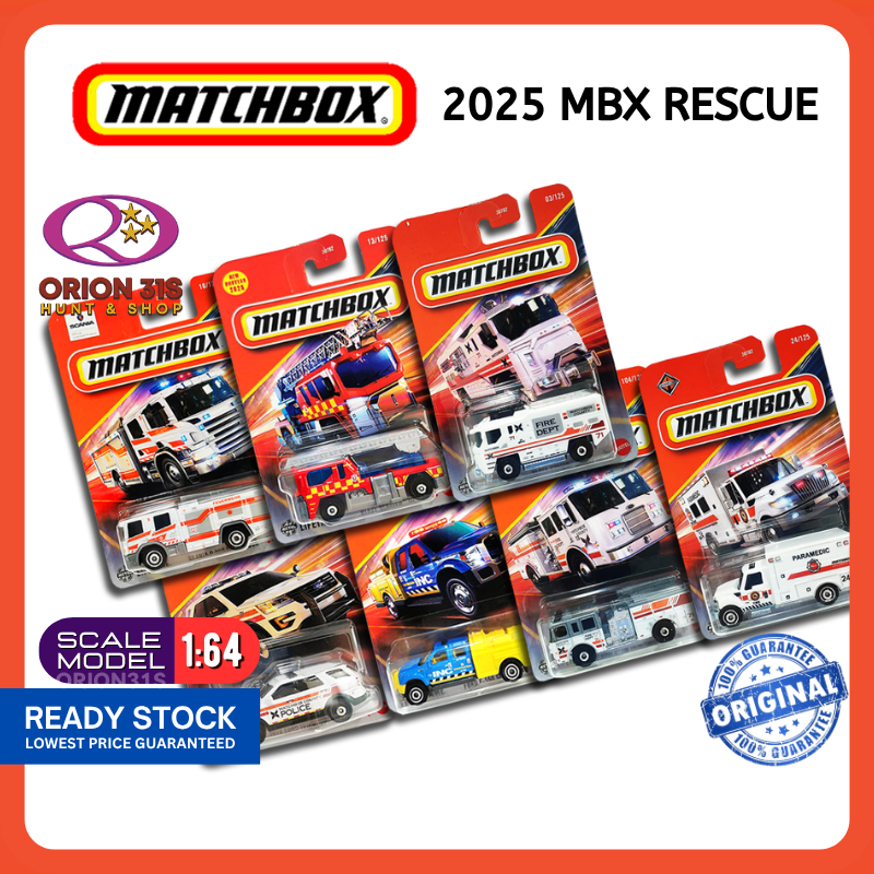 Matchbox 2025 MBX Rescue Blaze Buster II/ Blaze Blaster III/ Ford ...