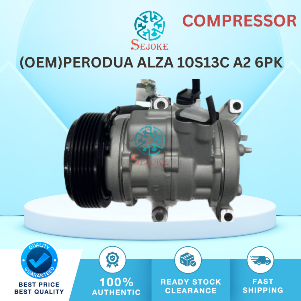 Aircond Compressor 6PK 10S13C R-134A Perodua Alza / Myvi Lagibest 1.3 1 ...
