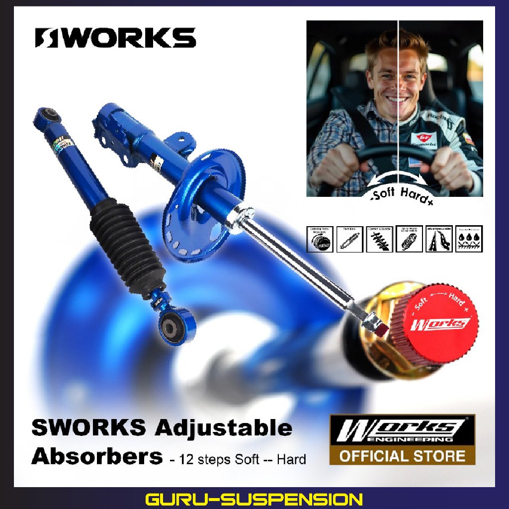 TOYOTA COROLLA CROSS 21" UP - WORKS ENGINEERING ABSORBER | Shopee Malaysia