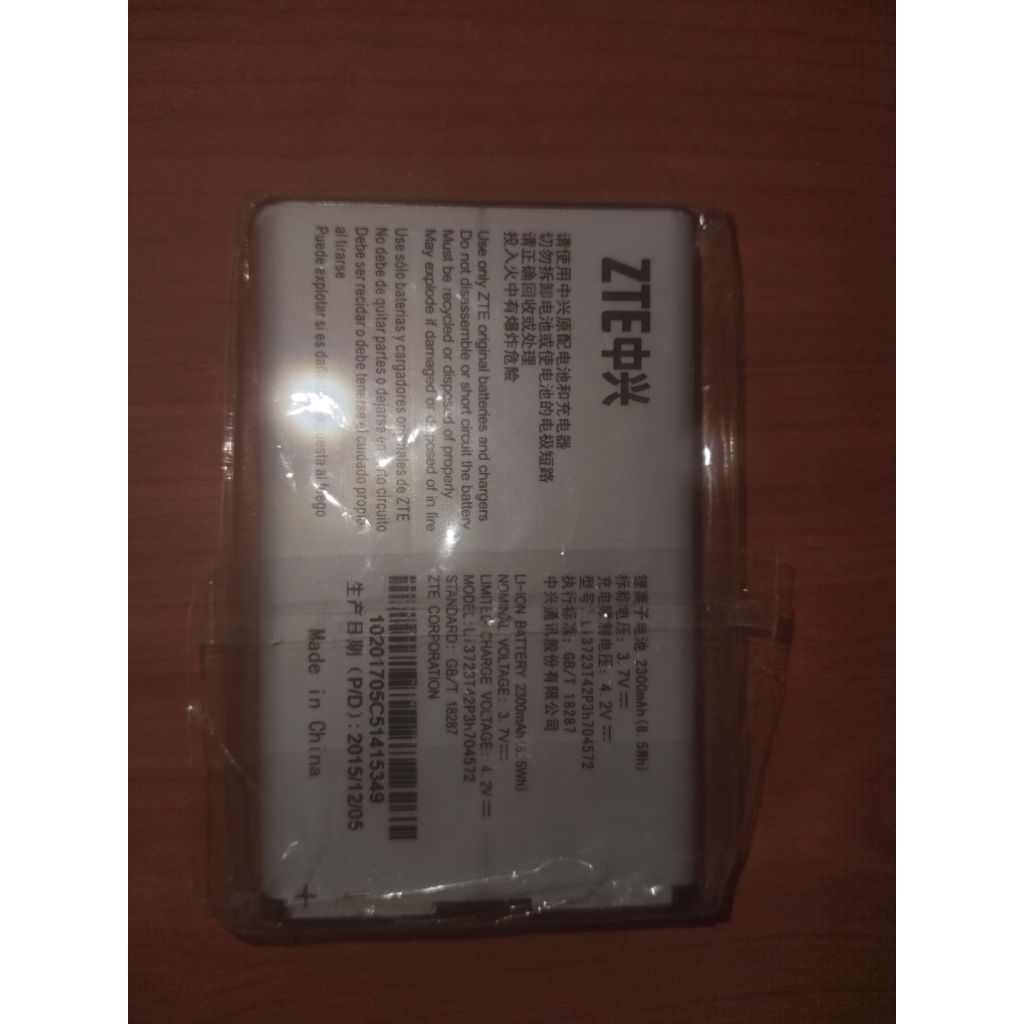 ZTE MF90 series pocket WiFi modem 2300mAh original battery | Shopee ...
