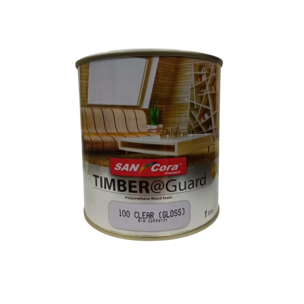 (1 Litre) SANCORA Timber Guard / Cat Syelek Kayu (Polyurethane Wood ...