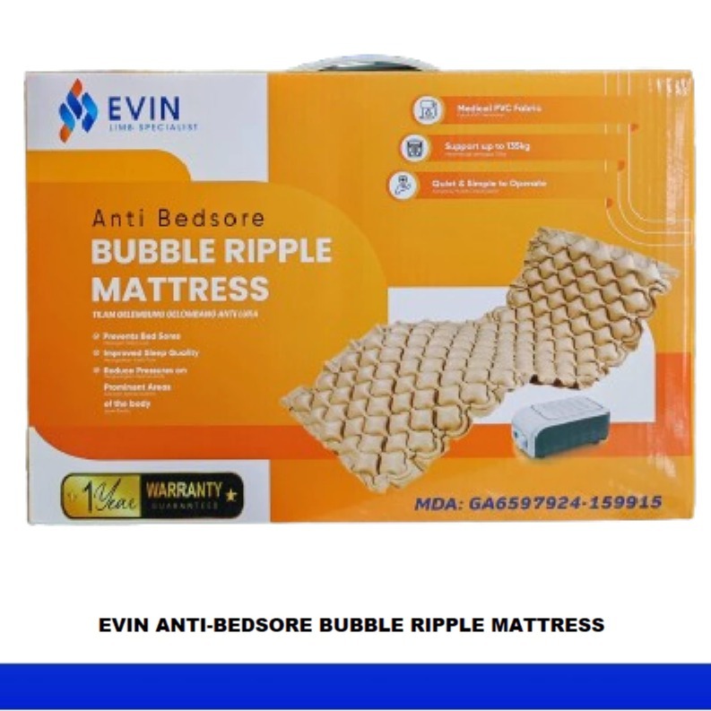 EVIN Anti Bedsore Bubble Ripple Mattress 1 Set (Prevents Bed Sores ...