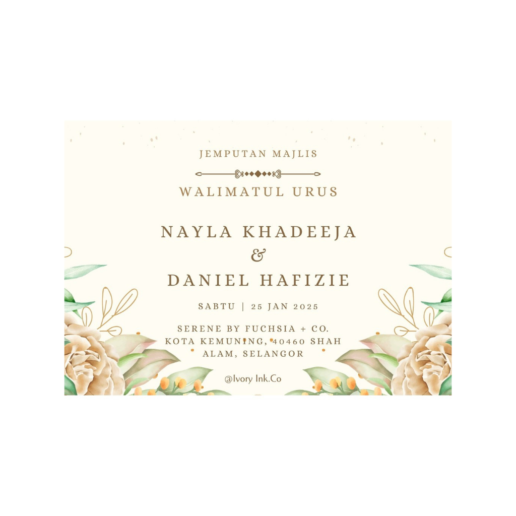 Design J - Invitation Video Kad Kahwin Ekad Digital Wedding Card ...