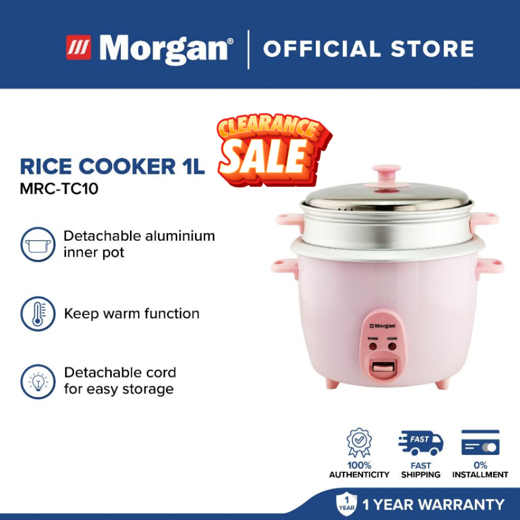 [CLEARANCE] Morgan MRC-TC10 Traditional Rice Cooker (1L - For 2 to 3 ...