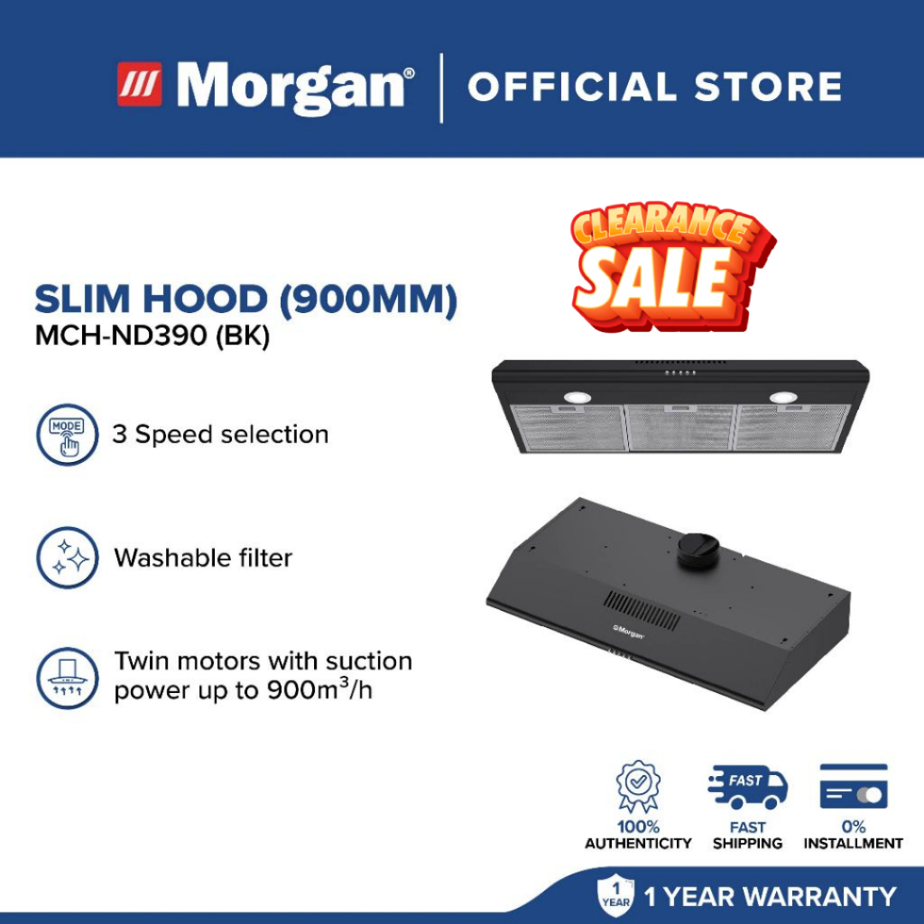 Morgan Black Slim Hood MCH-ND390(BK) | Shopee Malaysia