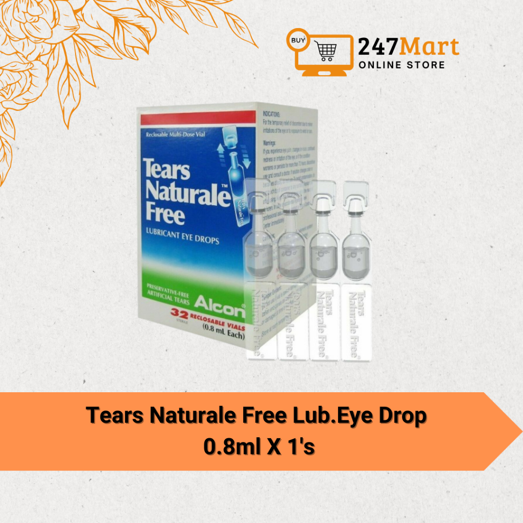 Tears Naturale Free Lub.Eye Drop 0.8ml x 1's | Shopee Malaysia