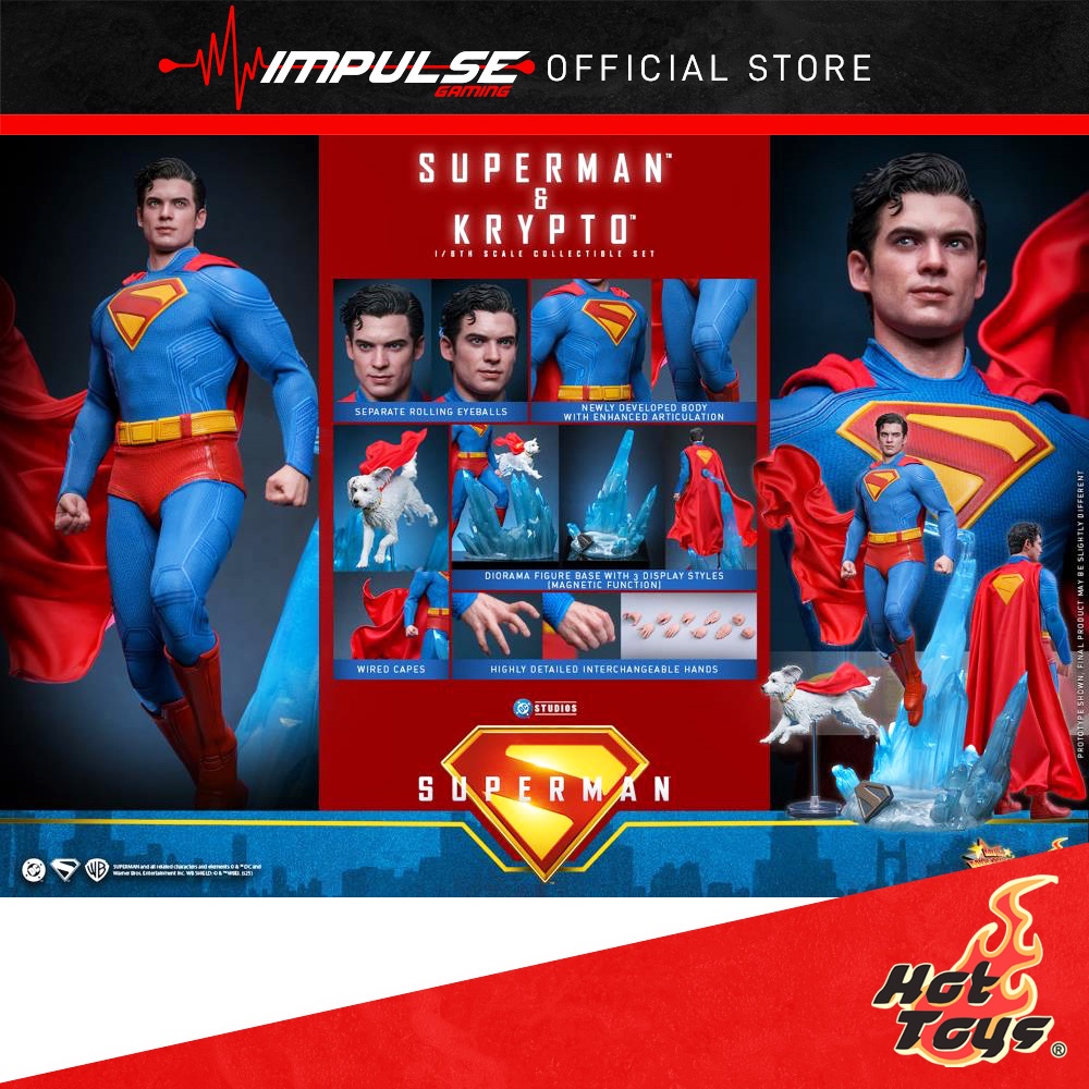 [PREORDER] Hot Toys - MMS812 - Superman - 1/6th scale Superman & Krypto ...