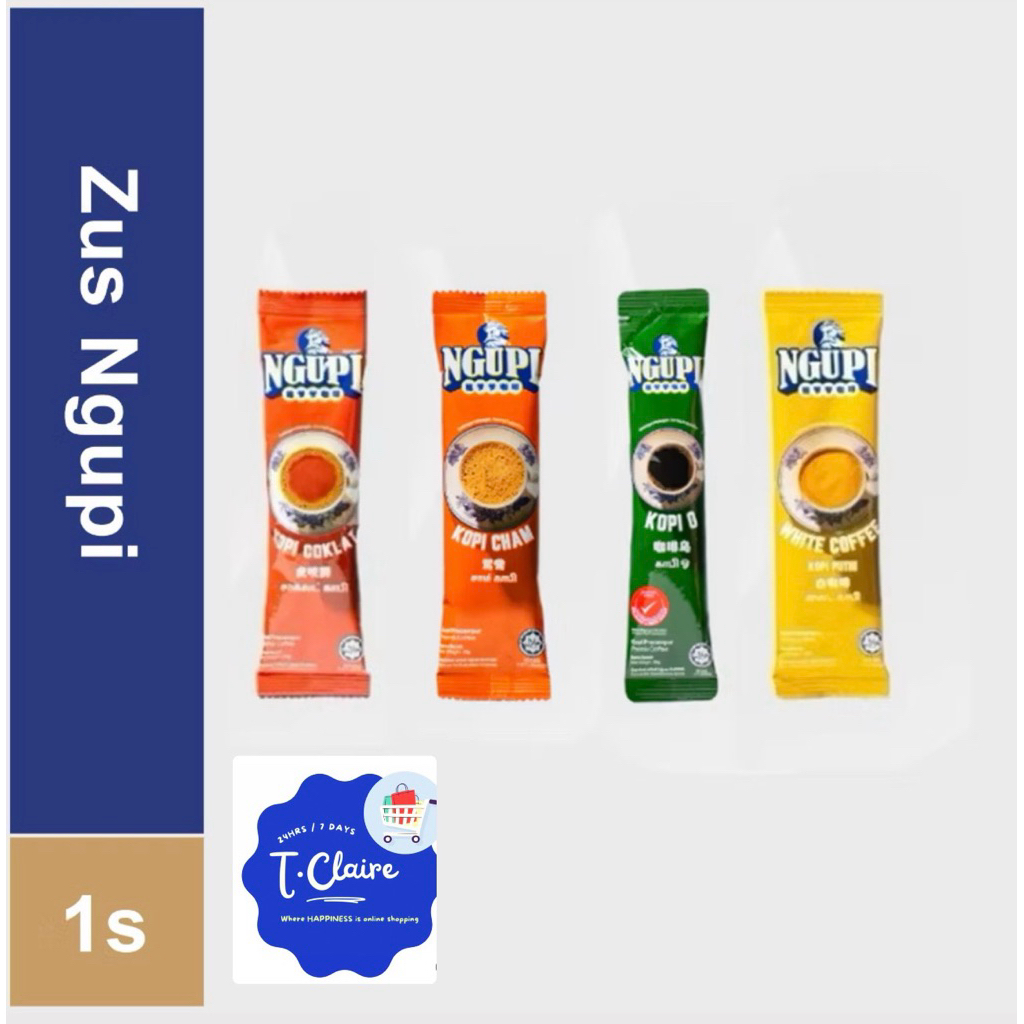 Trial Set Zus Ngupi White Coffee / Cham / Kopi Chocolate / Kopi O ...