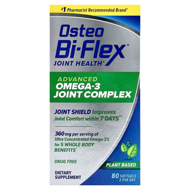 Osteo Bi-Flex, Advanced Omega-3 Joint Complex, 80 Softgels | Shopee ...