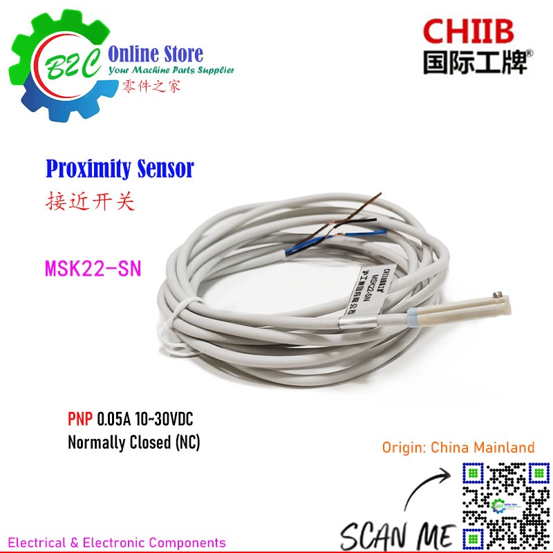 CHIIB MSK22-S PNP Sensor Proximity Switch Normally Closed Switches NC ...