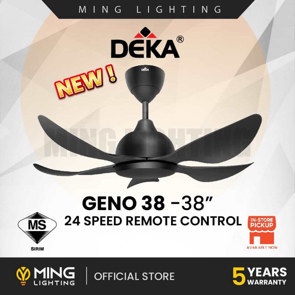 (Sirim) DEKA GENO 38 Ceiling Fan Remote Control 12+12 Speed Kipas ...