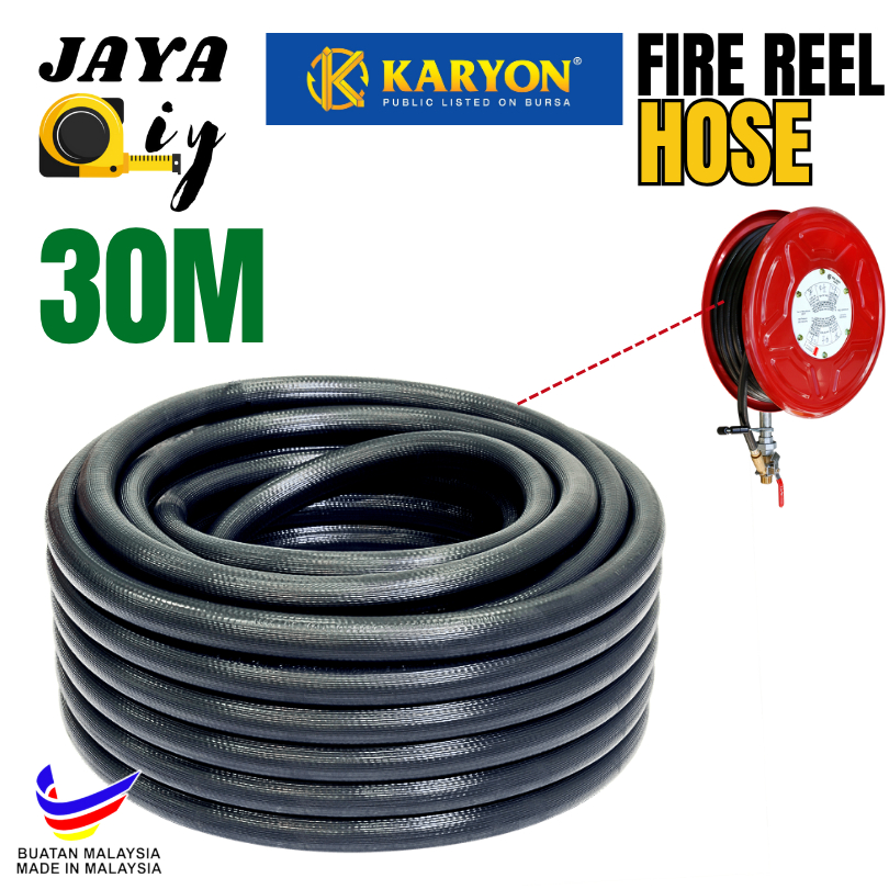 [1ROLL] KARYON - FIRE HOSE REEL DRUM HOSE, BOMBA FIRE HOSE (1 INCH X 30M) jaya diy | Shopee Malaysia