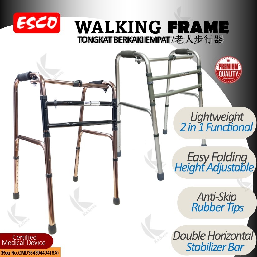 Esco Walking Frame-Dual Function /Reciprocal Walker/Tongkat BerKaki ...