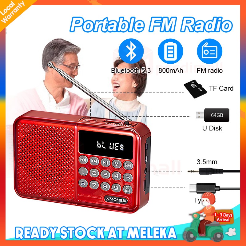 Portable Mini Radio Speaker Al Quran 30 Juzuk Rechargeable USB Digital ...