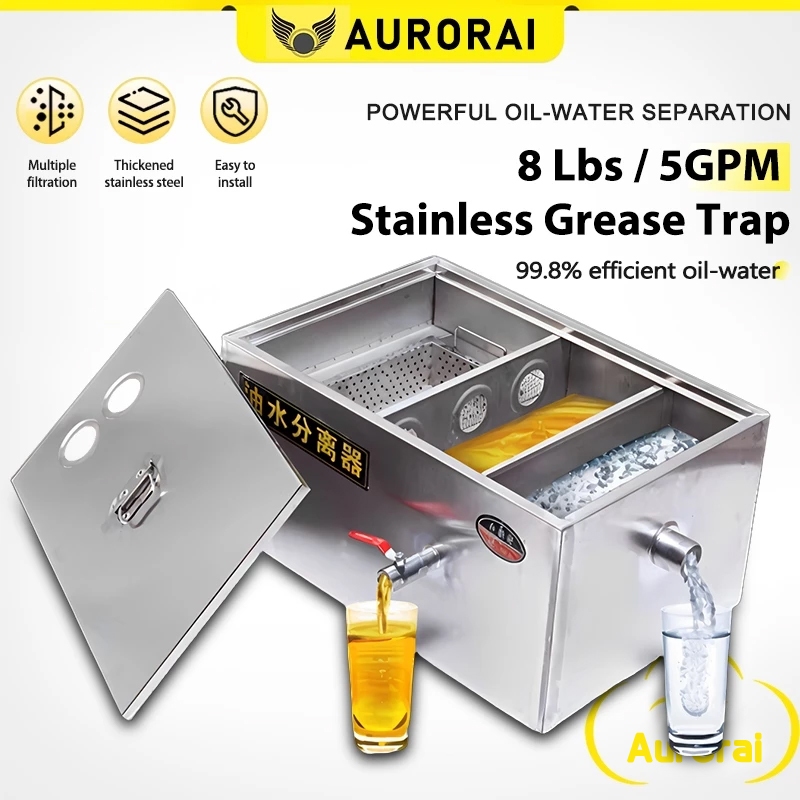 Grease Trap Stainless steelkitchen Perangkap minyak oil trap penapis ...