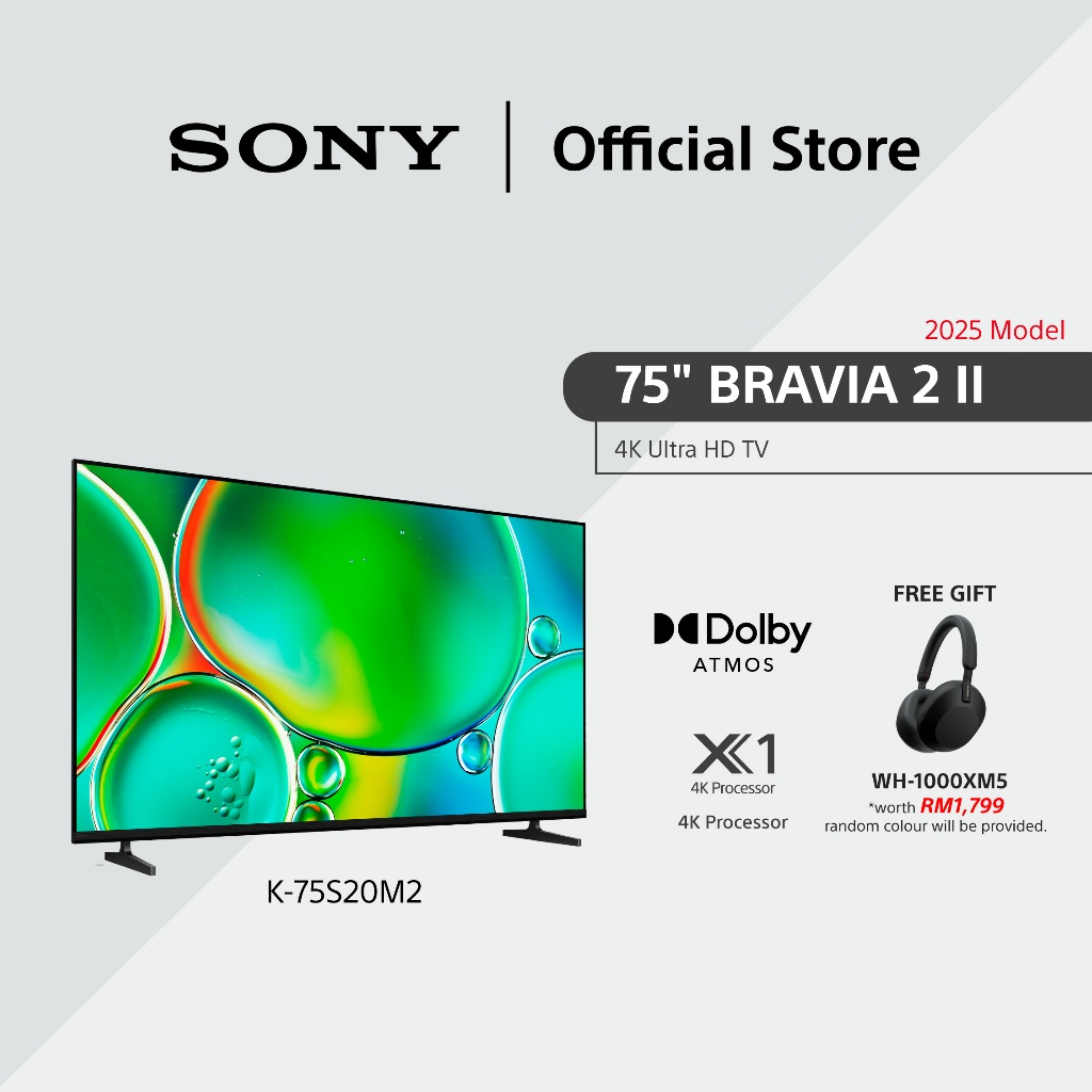 [NEW] Sony BRAVIA 2 II | 4K Processor X1 | 4K Ultra HD | High Dynamic ...