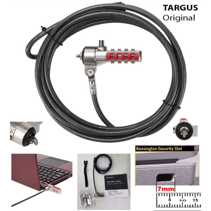 Targus DEFCON T-LOCK Combo Cable Lock PA410B-DL | Shopee Malaysia