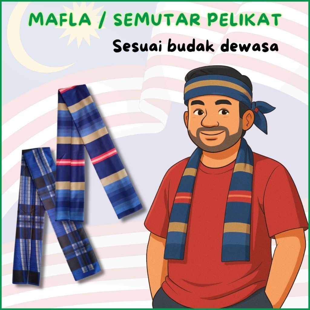 Kain Semutar Ikat Kepala Tradisi kampung Klasik tali Tradisional Hari ...