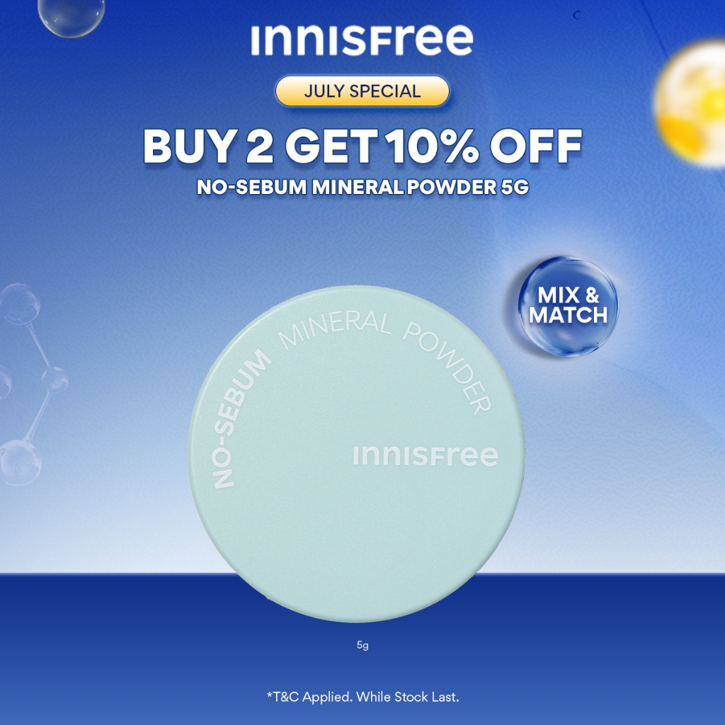 [JULY SPECIAL | BUY 2 GET 10% OFF] INNISFREE No-Sebum Mineral Powder 5g ...