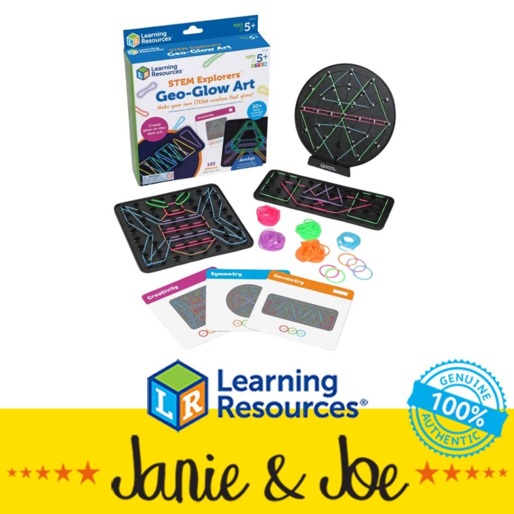 Learning Resources STEM Explorers Geo-Glow Art- Age 5+, STEM, Coding & Critical Thinking Skills ...