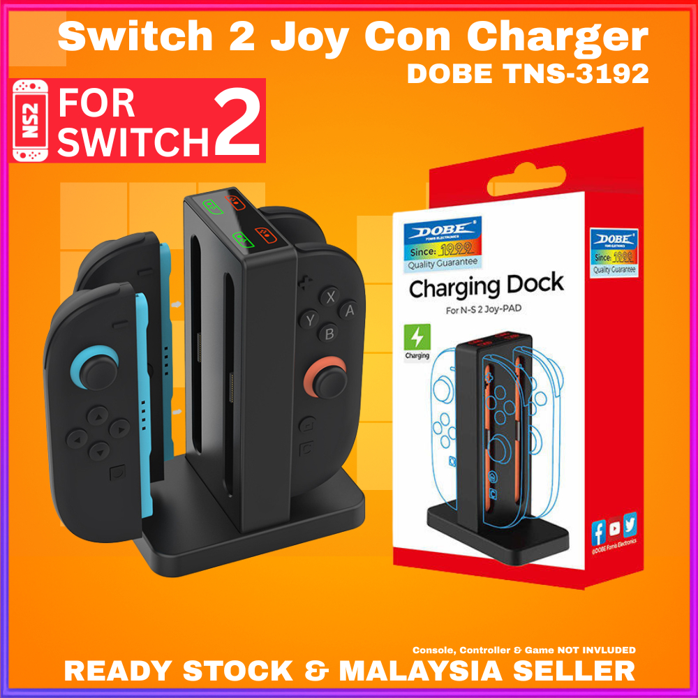 DOBE Nintendo Switch 2 Joy Con Charger Dock 4 Joycon TNS-3192 | Shopee Malaysia