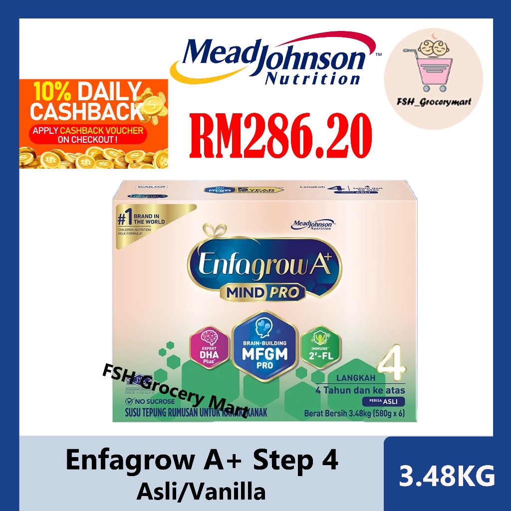 Enfagrow A+ Step 4 ( 3.48KG ) (Original/Vanilla) (Asli/Vanila) | Shopee ...