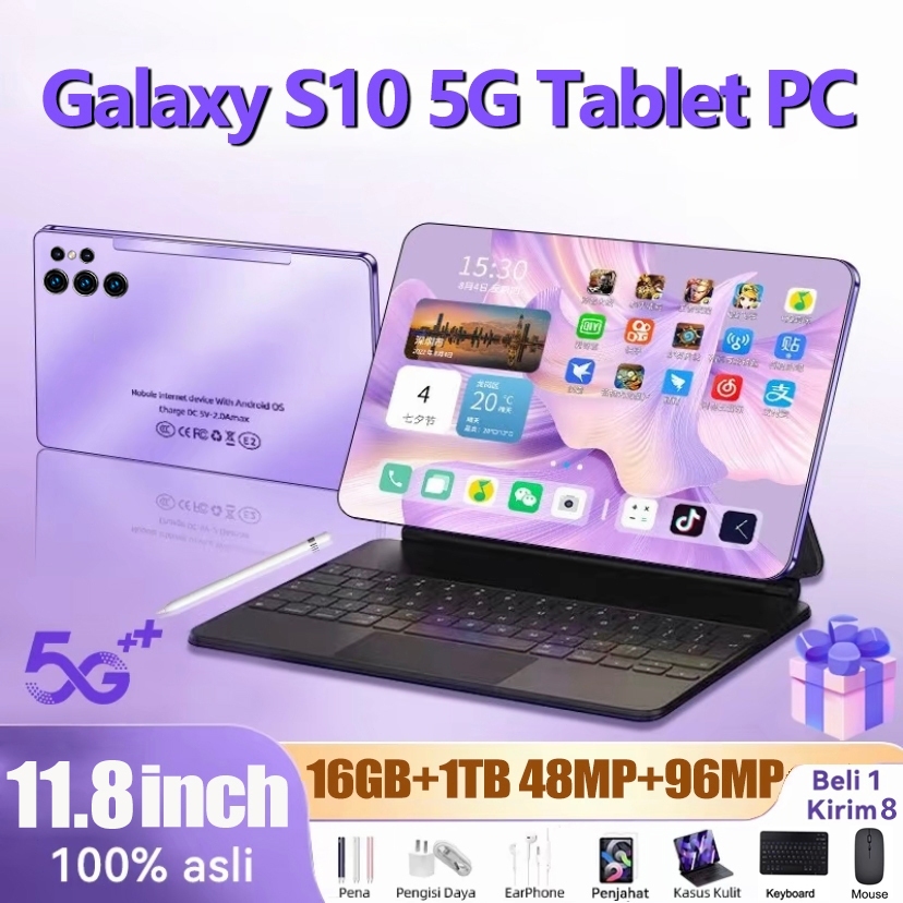 Galaxy Tab S10 11.8 Inch 16GB+1TB Smart Tablet PC Android Mugla Support ...
