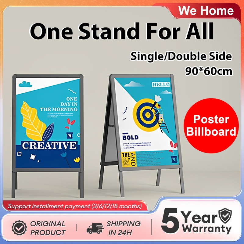 Poster Display Stand 90*60cm Billboard KT board Menu Stand Portable ...