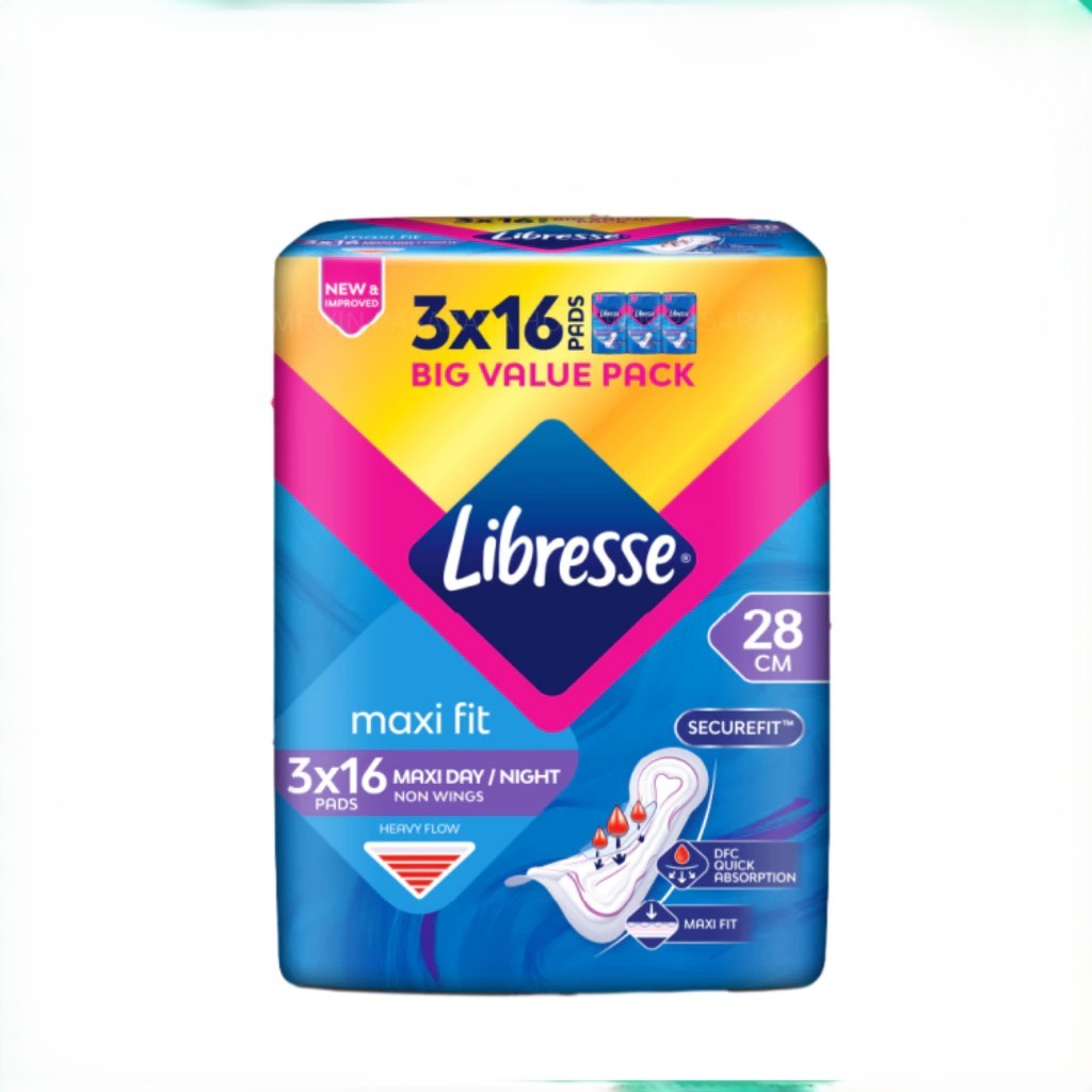 Libresse Maxi Non Wings 28cm (3 x 16 Pads) | Shopee Malaysia