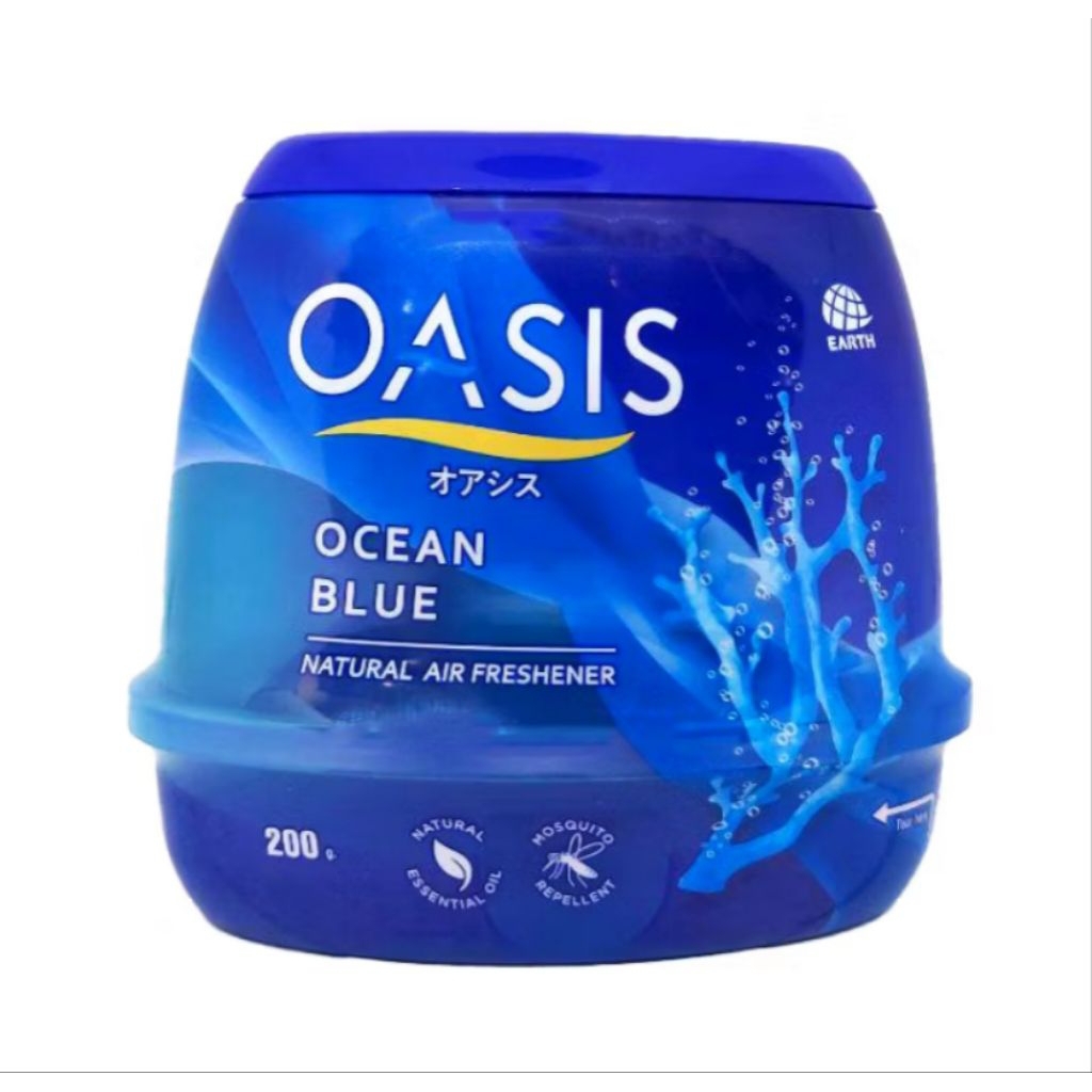 OASIS ☑️ Natural Air Freshener Gel Ocean Blue Scent 200g | Shopee Malaysia