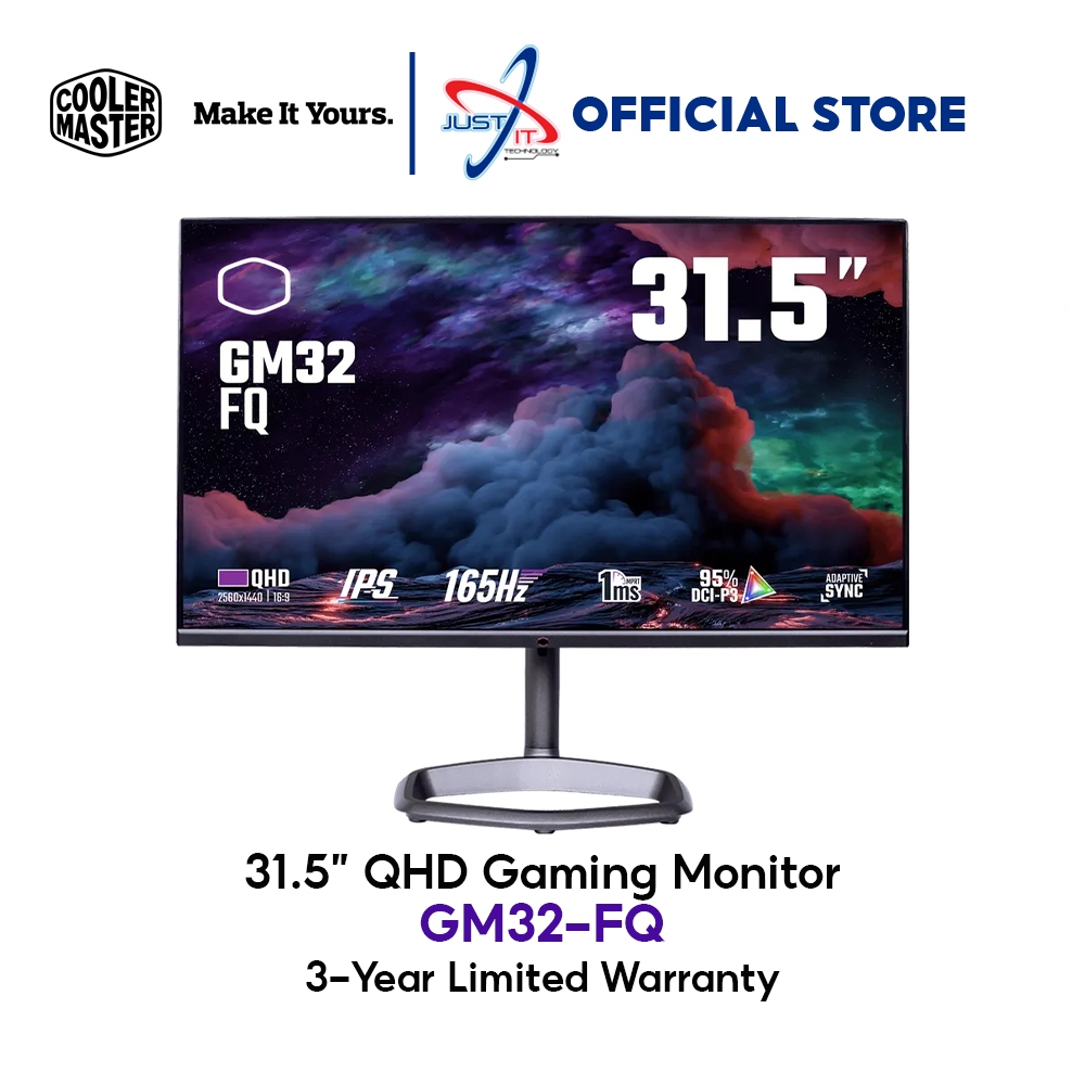 COOLER MASTER GM32-FQ 31.5" GAMING MONITOR31.5" IPS WQHD / 1MS / 165HZ ...