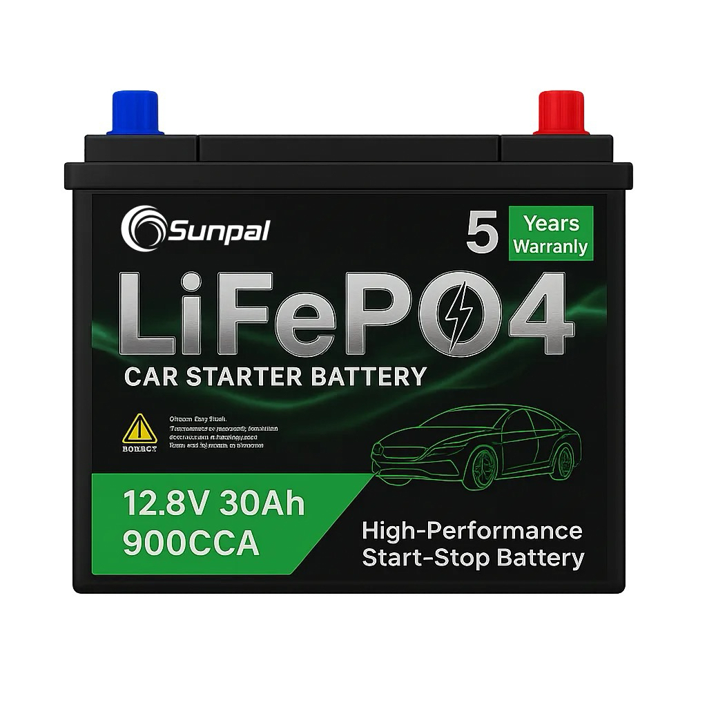 Sunpal 12V 30Ah 900CCA Lithium Car Battery LiFePO4 V2 | NS40 NS60 ...