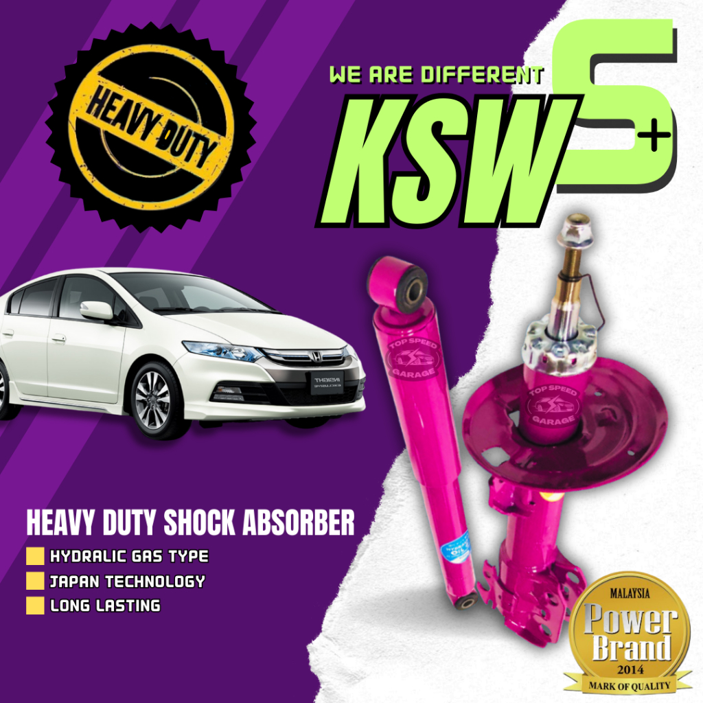 HONDA INSIGHT HYBRID ZE2/ZE3 - KSW (GAS) Shock Absorber FRONT & REAR ...