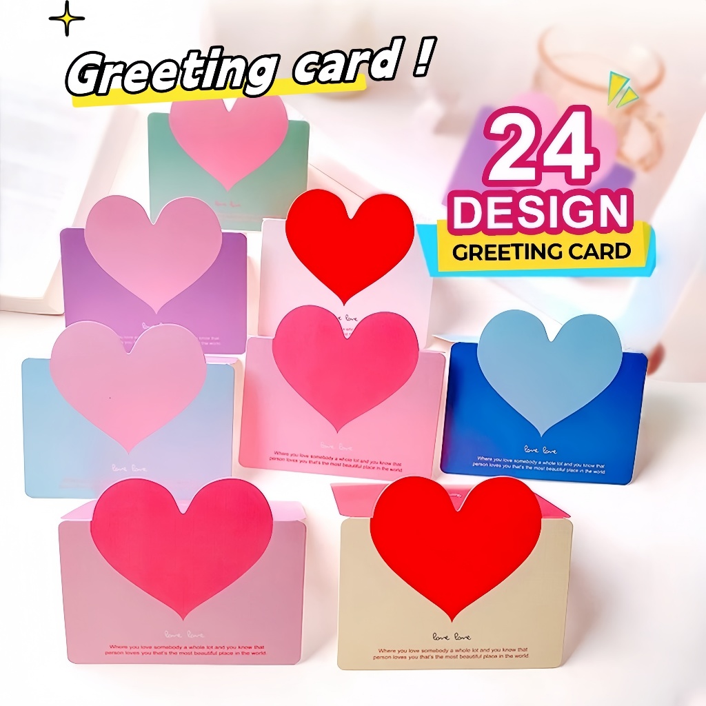Heart-Shaped Greeting Cards Greeting Love Card Bouquet Wedding Party ...