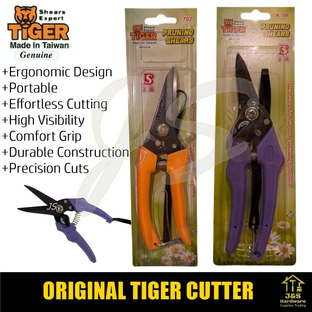 TIGER {ORIGINAL} Flower Cutter. Tiger K-706 Pruning Shears Flower ...