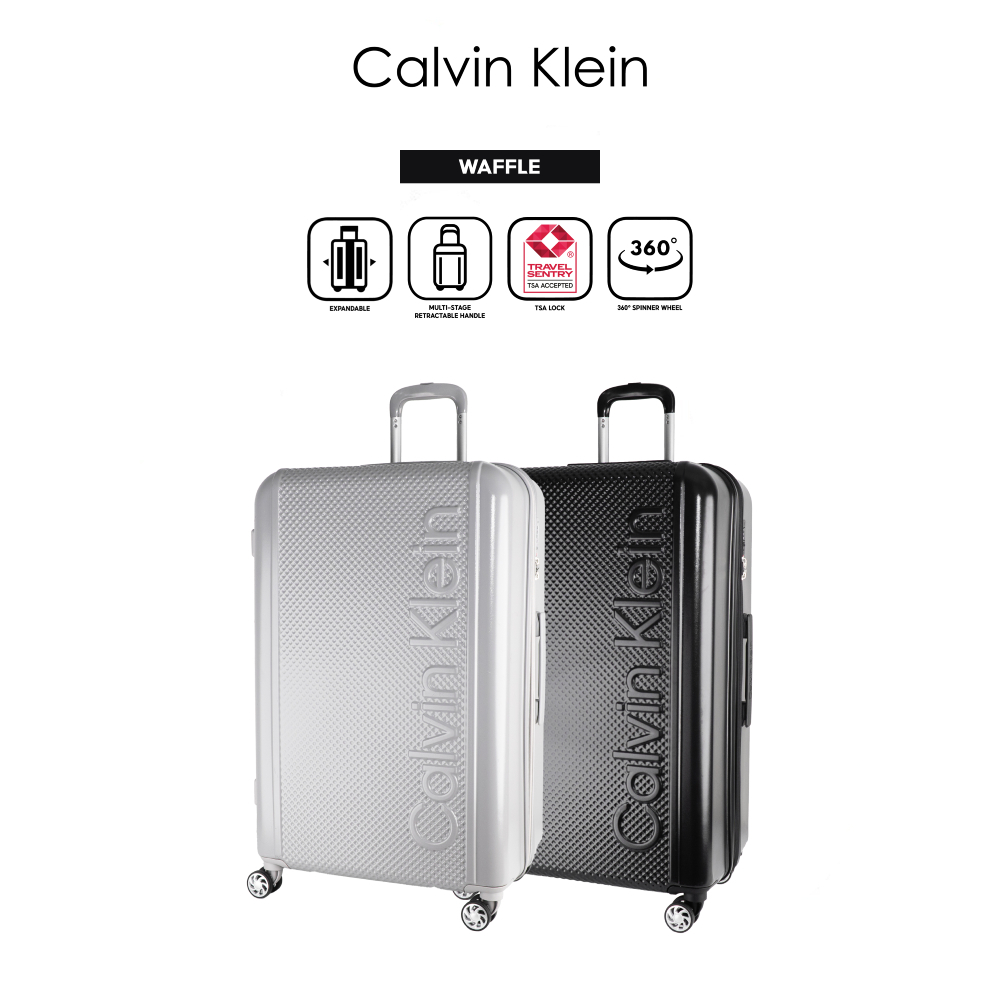 Calvin Klein Waffle (28") Hard Case Expandable 8-Wheels Spinner Luggage ...