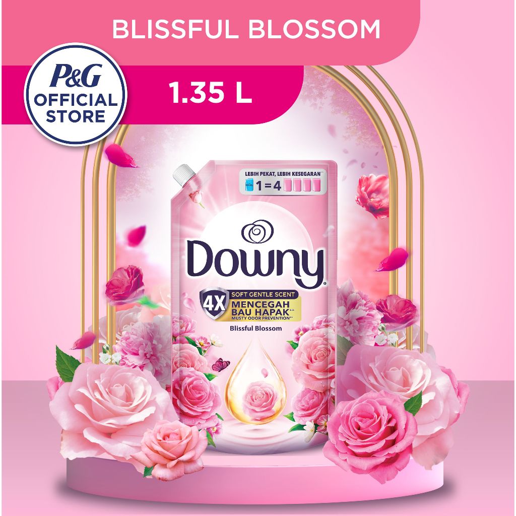Downy Premium Parfum Blissful Blossom Concentrate Fabric Conditioner (1 ...