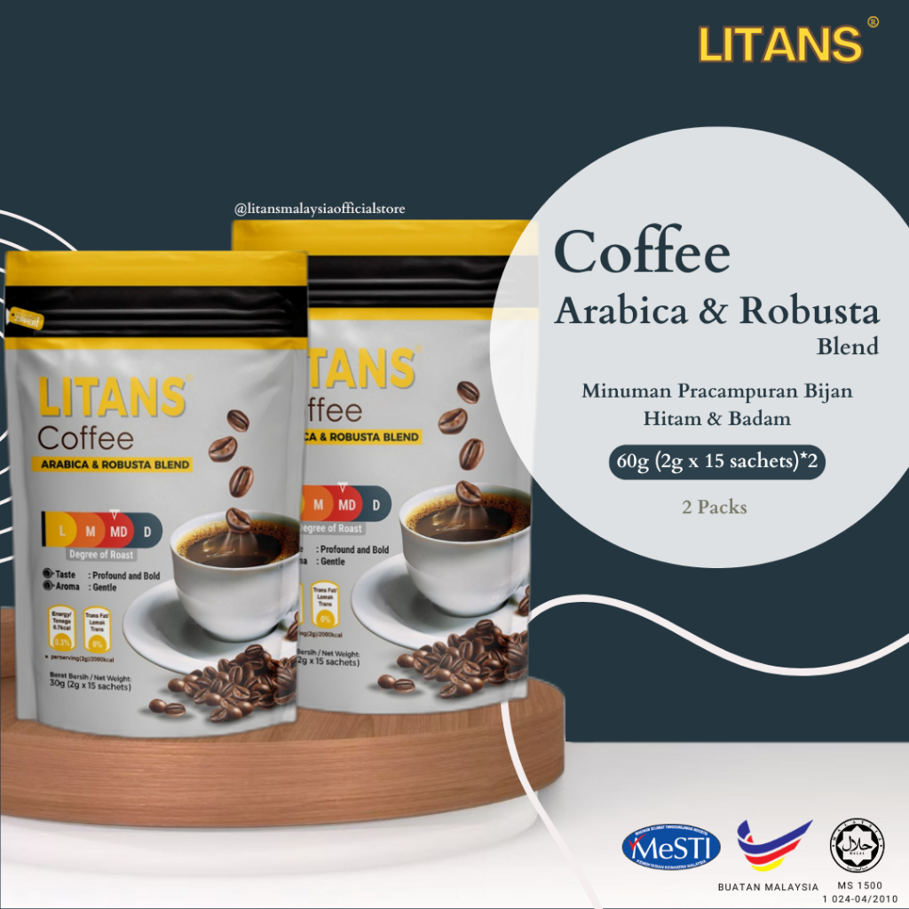 LITANS Coffee Arabica & Robusta Blend / Kopi Campuran Arabica & Robusta ...