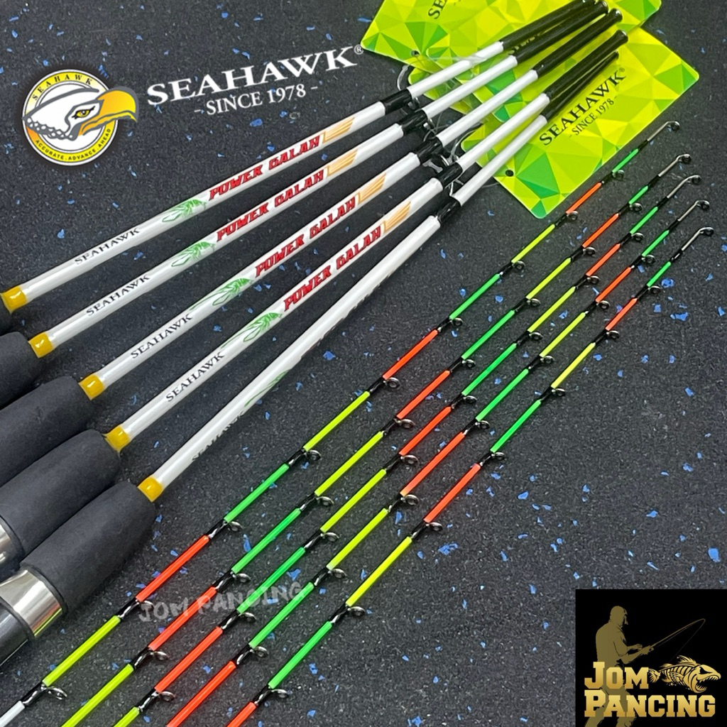 【Jom Pancing】SEAHAWK POWER GALAH UL SPINNING SOLID PRAWN ROD FISHING ...