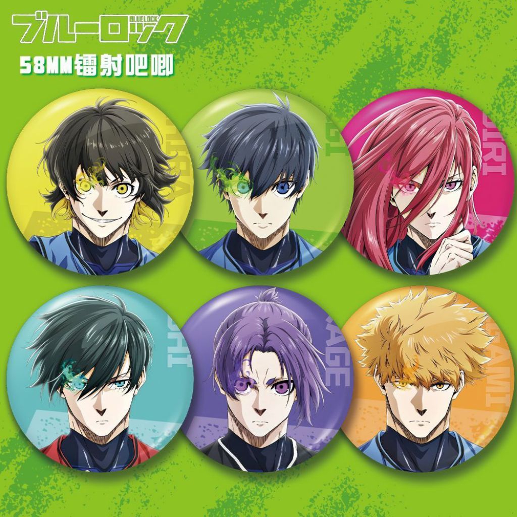 Colorful Arousal Design Blue Lock Lencana Butang Pin Anime Button Badge ...