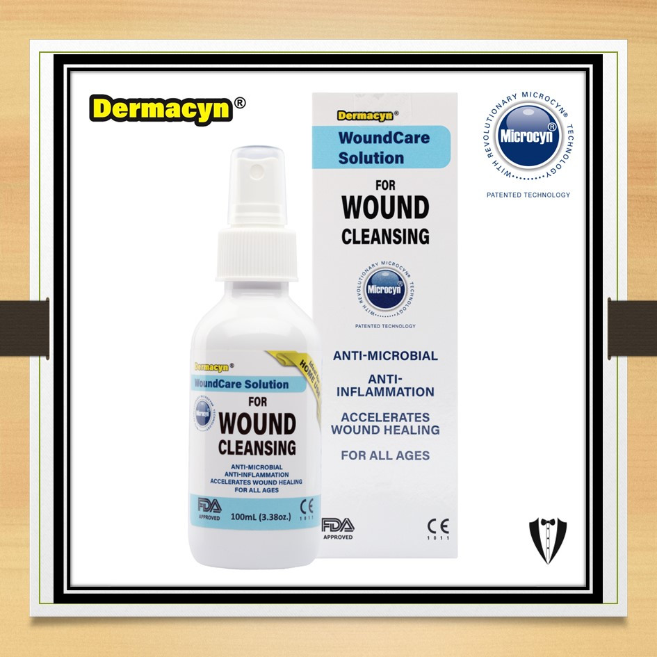 [EXP: 01.2028] DERMACYN WOUND CARE SOLUTION SPRAY 100mL / 500mL ...