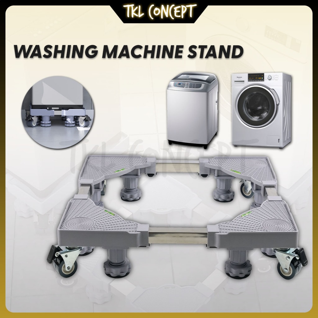TKL Adjustable Washing Machine Stand Wheel Base Pelapik Roda Mesin ...