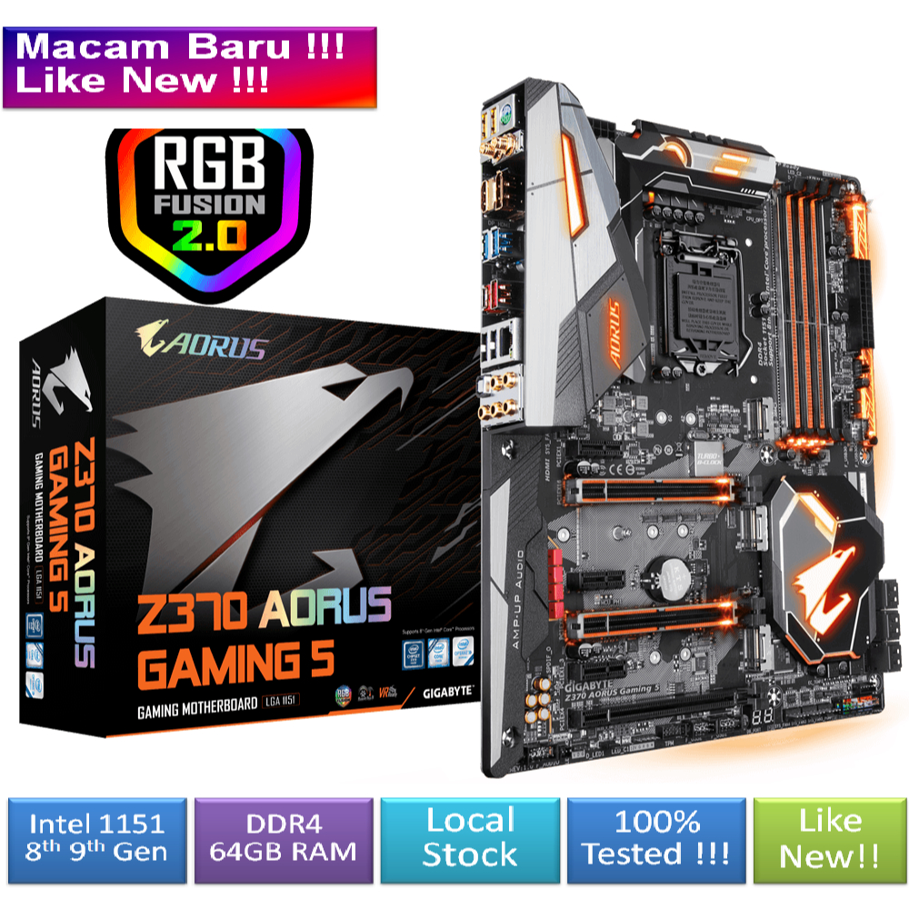 Socket 1151 (95% New!!) (Intel 8th & 9th Gen) Intel LGA 1151 B360 Z370 ...