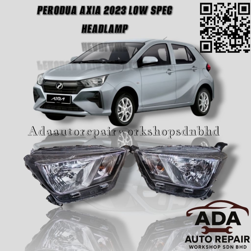 PERODUA AXIA 2023 LOW SPEC HEADLAMP ORIGINAL SECONDHAND - LH & RH ...