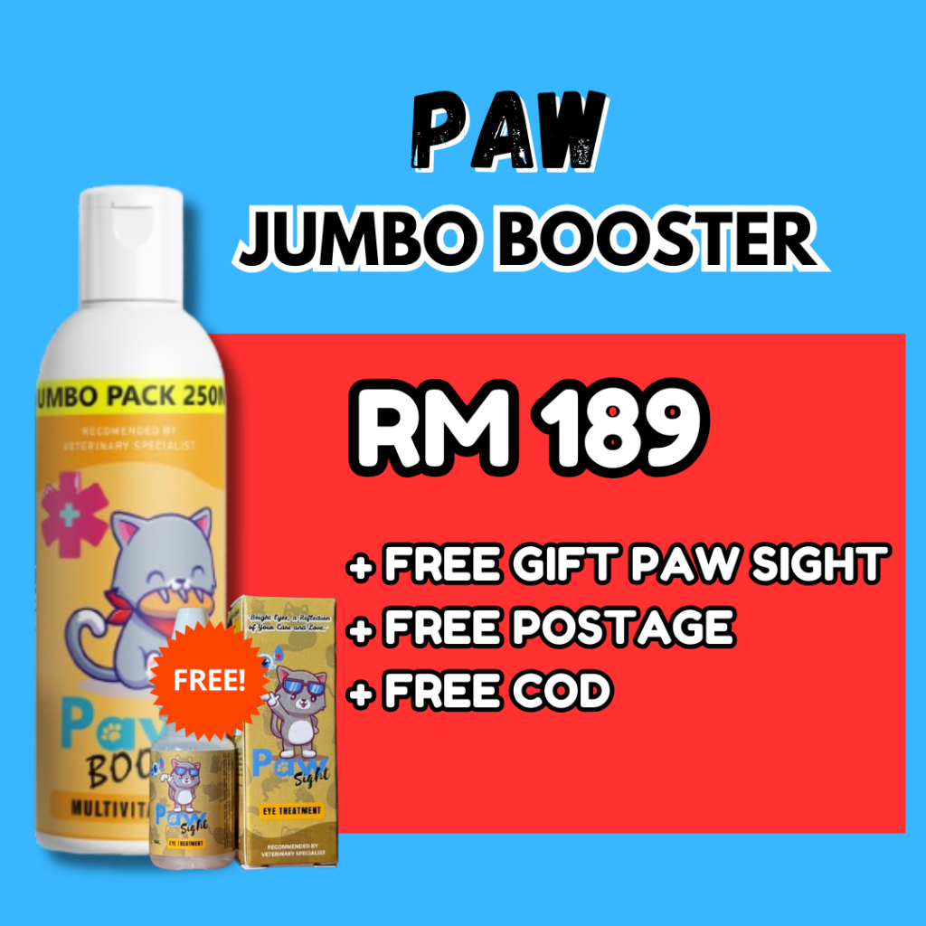 PAW CARE AID KIT -🍶 JUMBO PAW BOOSTER SAIZ BESAR (250ML) + 🎁1 EXCLUSIVE ...
